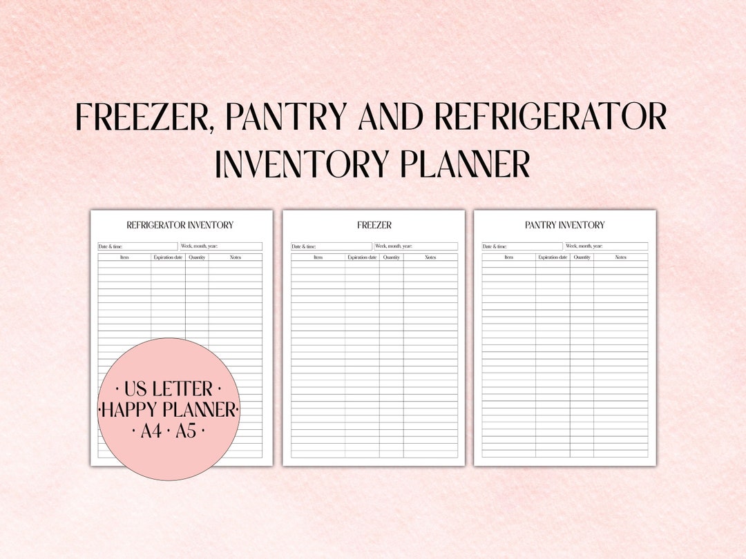 Kitchen Inventory Management Tool | Pantry, Refrigerator & Freezer ...