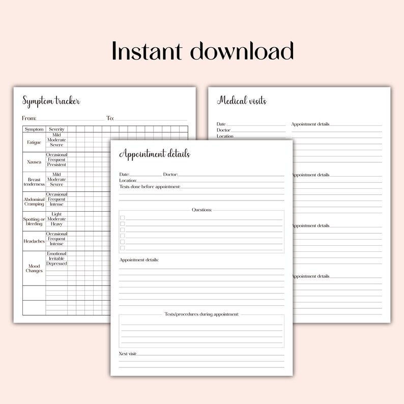 IVF Planner Printable, IVF Checklist, Fertility Planner, IVF Treatment ...