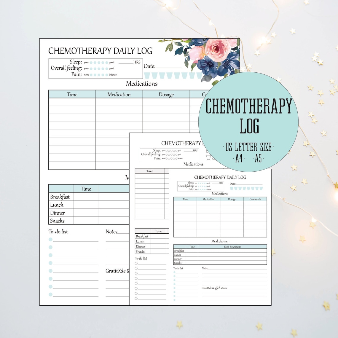Chemo Tracker Chemo Log Chemotherapy Care Cancer Digital | Etsy
