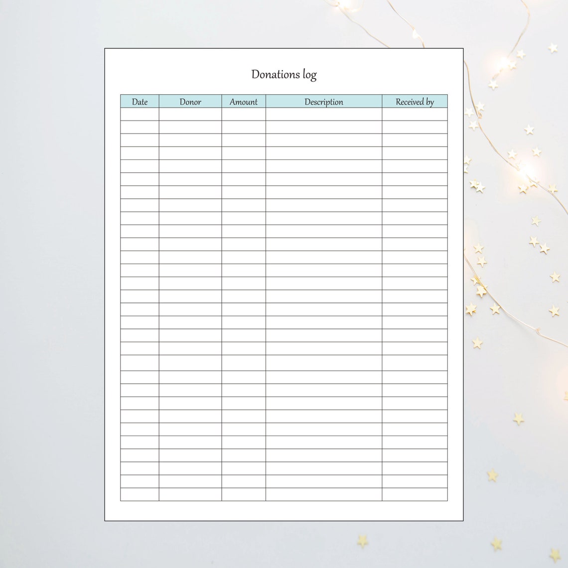 Tithe Tracker Giving Log Tithes and Offerings Donations - Etsy