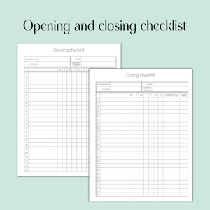 Food Safety Hygiene Record Sheets, Kitchen Cleaning Checklist ...