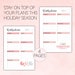 Weekly Planner Inserts, Pink Christmas Schedule Planner, Printable to ...
