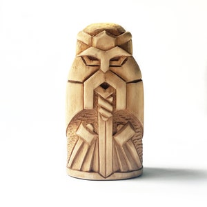 Goibniu God Satuette Made From Linden. Goibniu / Gaibhne Irish ...