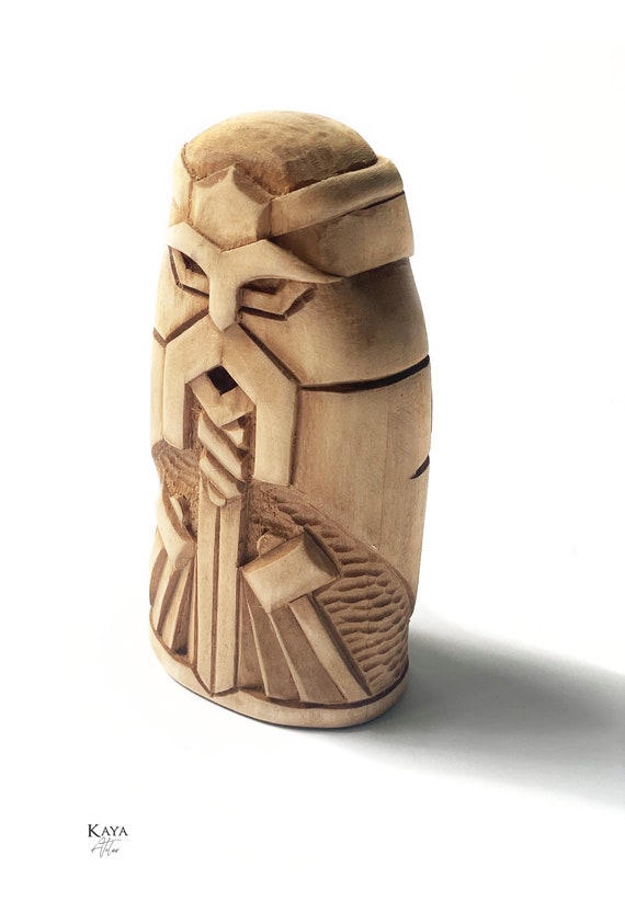 Sculpture Figurines Goibniu god satuette made from Linden Goibniu ...