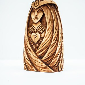 Freya Statuette Hand Made From Linden. Original Hand Carved Freya ...
