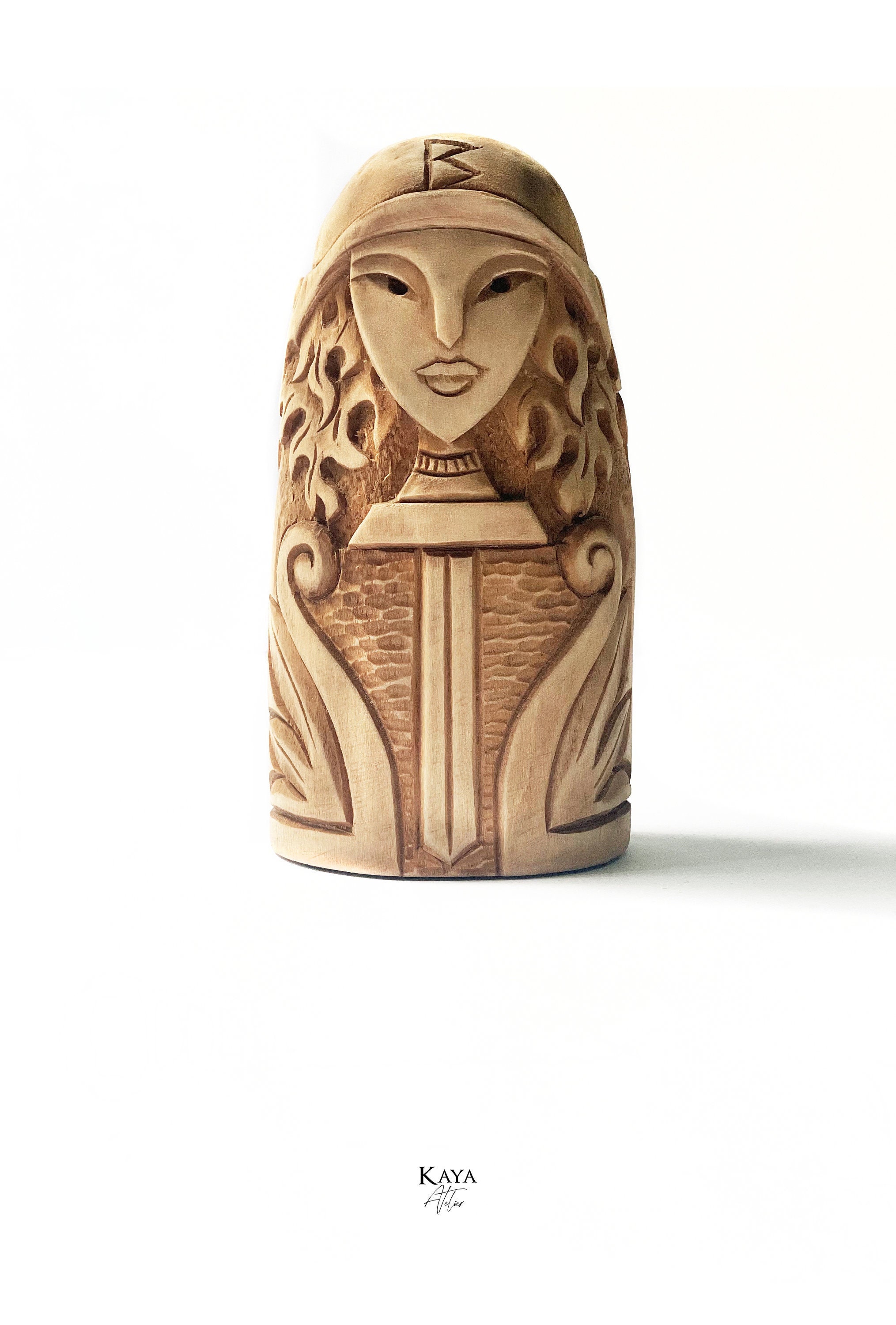 Sculpture Figurines Goibniu god satuette made from Linden Goibniu ...