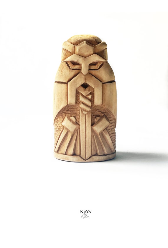 Goibniu God Satuette Made From Linden. Goibniu / Gaibhne Irish - Etsy