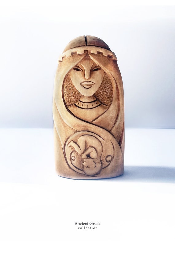 Sculpture Figurines Goibniu god satuette made from Linden Goibniu ...