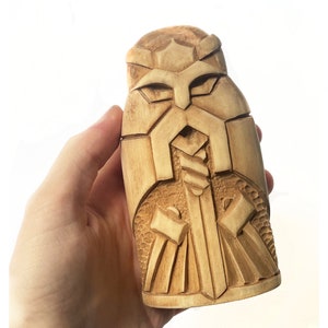 Goibniu God Satuette Made From Linden. Goibniu / Gaibhne Irish ...