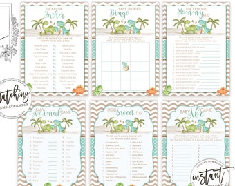 Dinosaur Baby Shower Bingo | Etsy