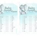 Blue Elephant Baby Shower Game Set Blue Elephant Baby Shower - Etsy