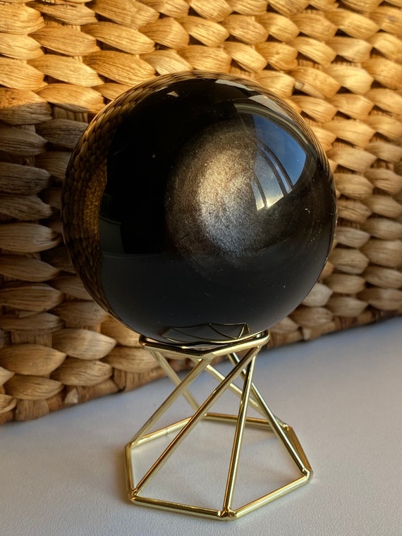 Obsidian Sphere | Etsy