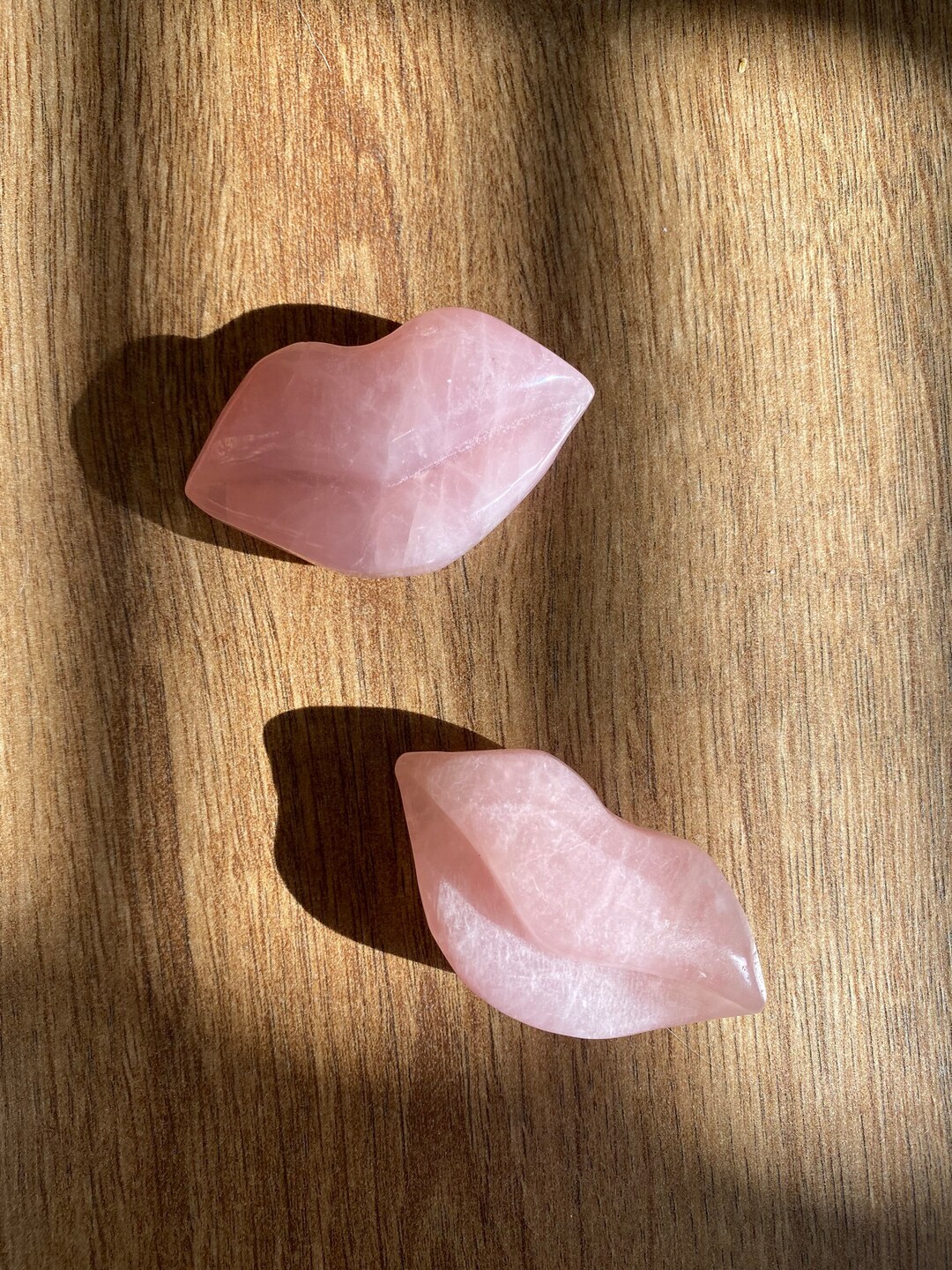 Rose Quartz Lip Carving - Etsy