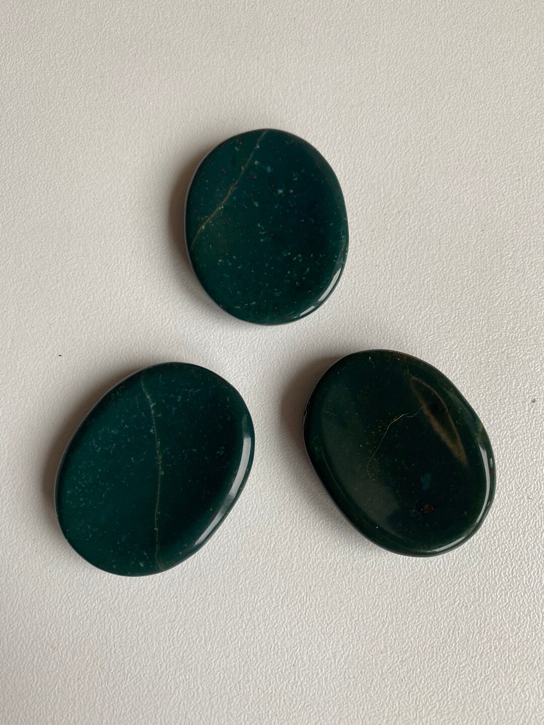 Indian Bloodstone Worry Stone - Etsy