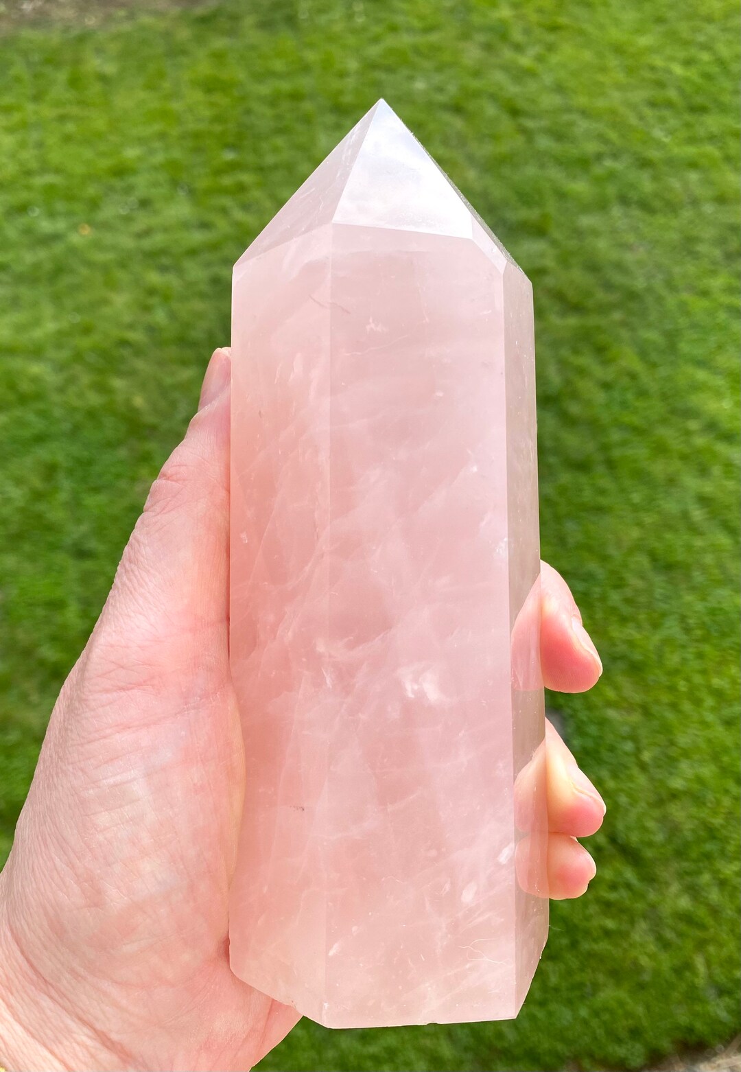 Large Chunky Rose Quartz Tower (high Quality) - Etsy