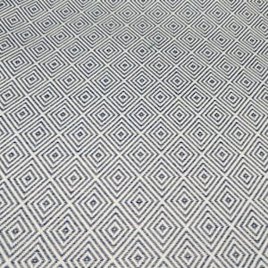Dralon Outdoor Fabric, Graphic Navy Blue Diamond Jacquard Graphic 3D ...