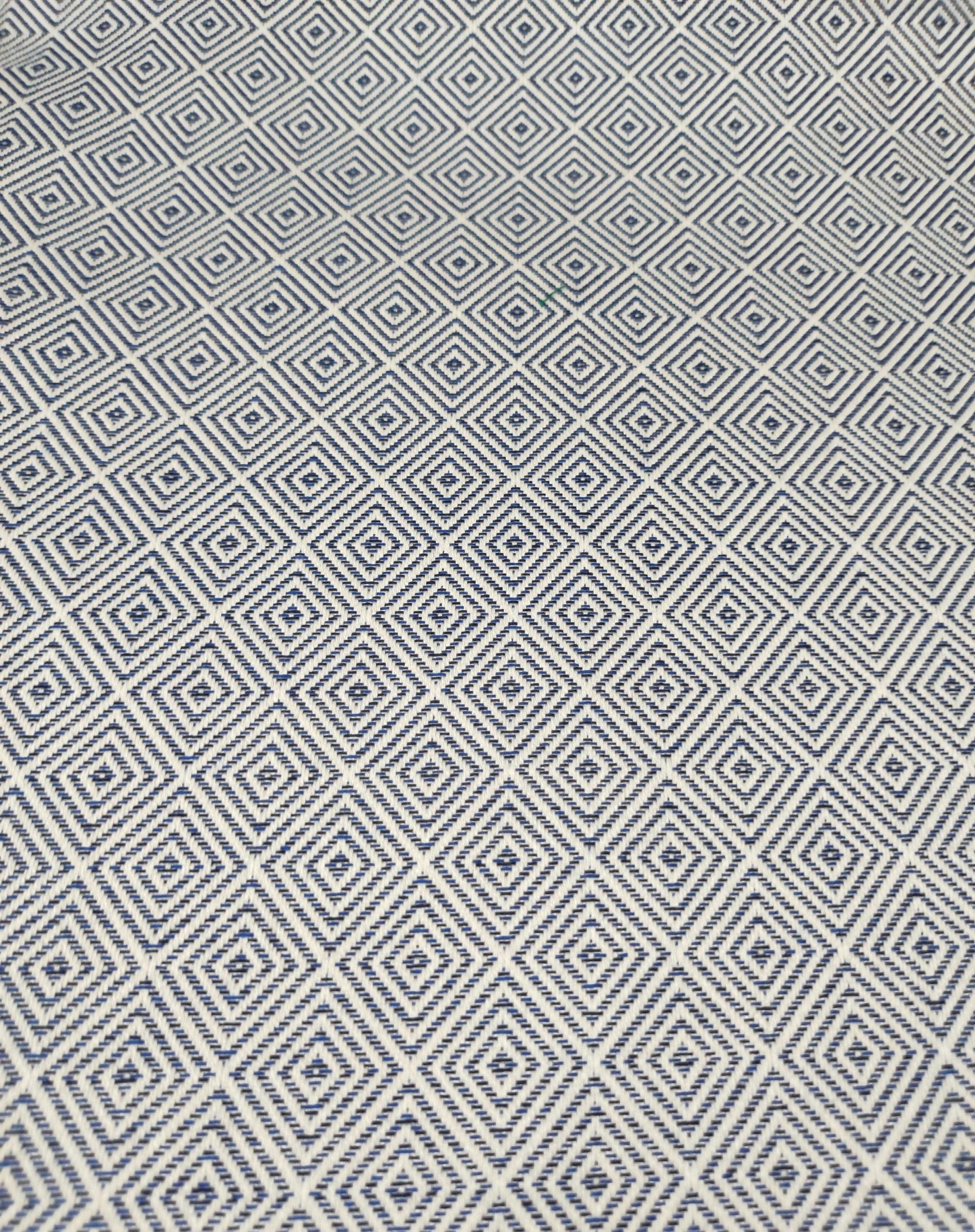 Dralon Outdoor Fabric, Graphic Navy Blue Diamond Jacquard Graphic 3D ...