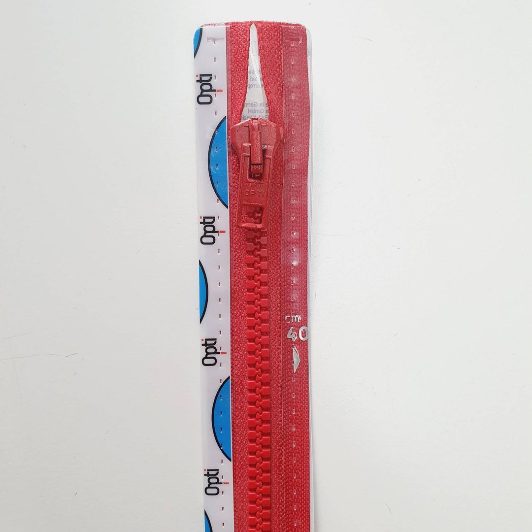 Zipper Divisible 40 Cm Opti P 60 Sport Red - Etsy