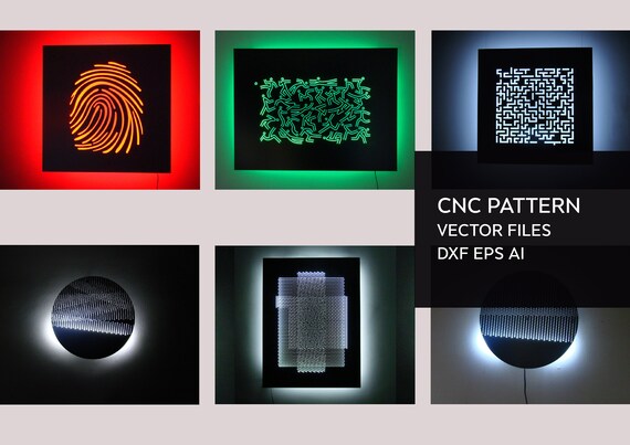 6 Laser Cut Lighting for CNC Laser Cut Lamp Laser Cut Panel | Etsy