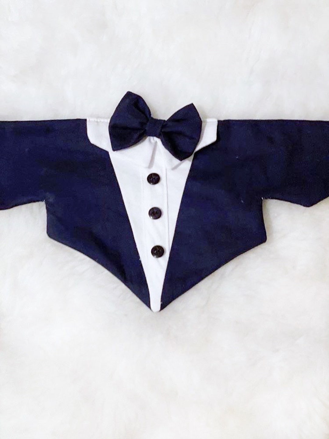 Black Dog Tuxedo Bandana for Special Occasions Black Tux Bandana for ...