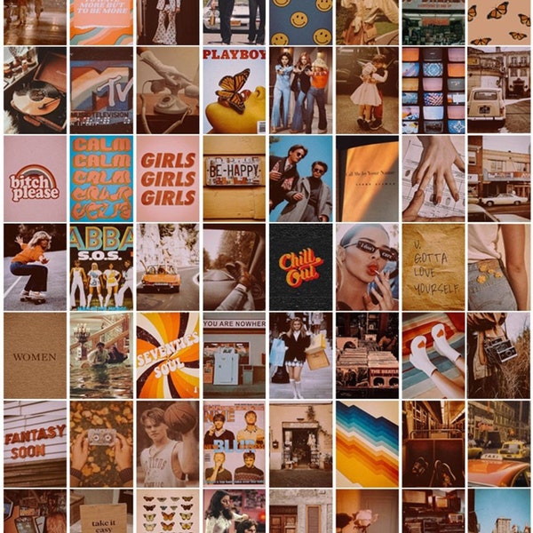 Retro Wall Collage Kit - Etsy