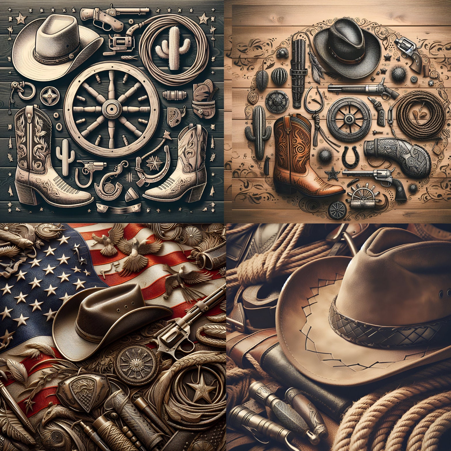 Western Textures Digital Paper, Seamless Cowboy Textures Digital Paper ...