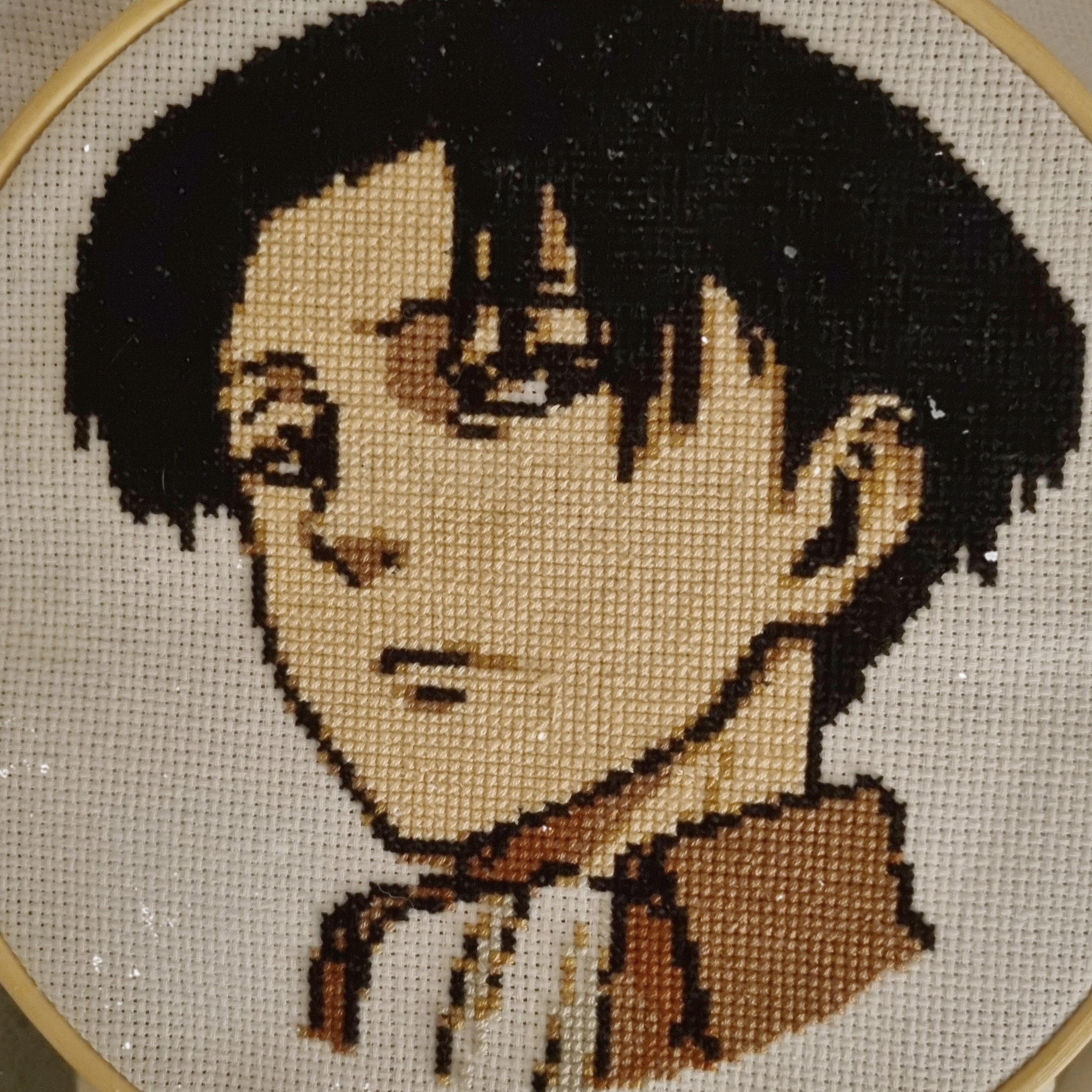 Anime Character Cross Stitch Pattern, Levi Cross Stitch Pattern, Ninja ...