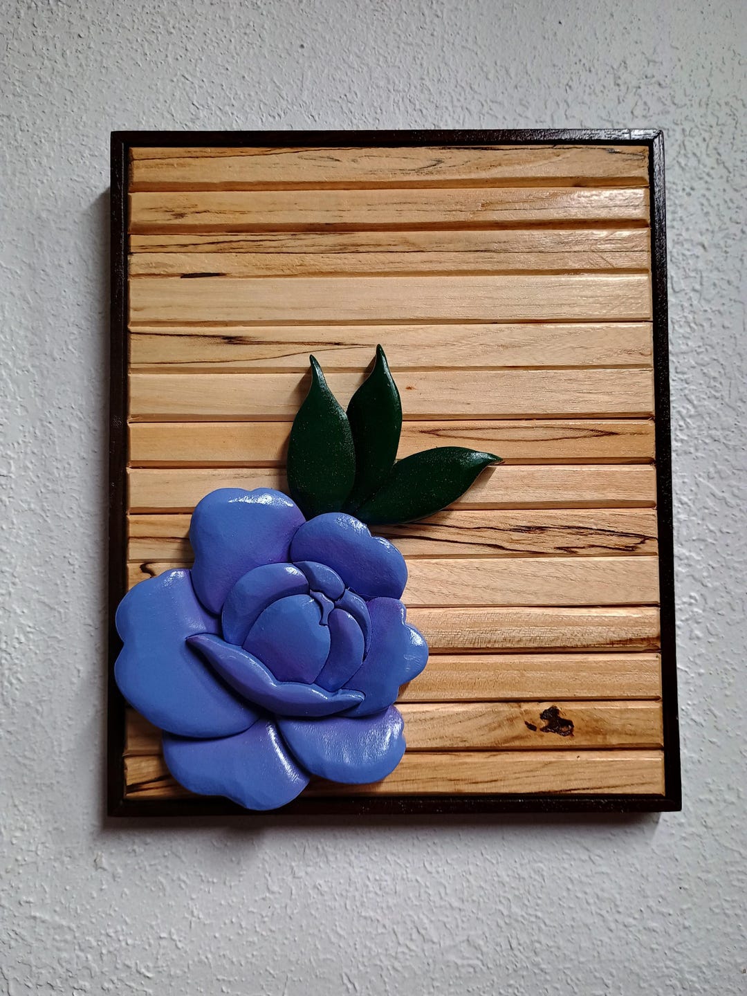 Peony Wall Decor, Scroll Saw Hand Cut Sign, Natural Wood. Painted Wood ...