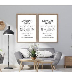 Laundry Room --- Poster/print DIGITAL DOWNLOAD ONLY!!!! Great for ...