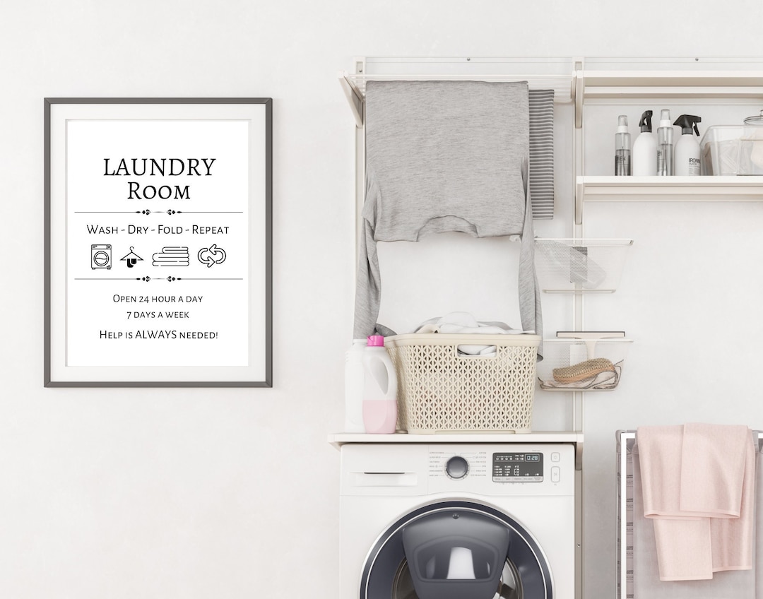 Laundry Room --- Poster/print DIGITAL DOWNLOAD ONLY!!!! Great for ...