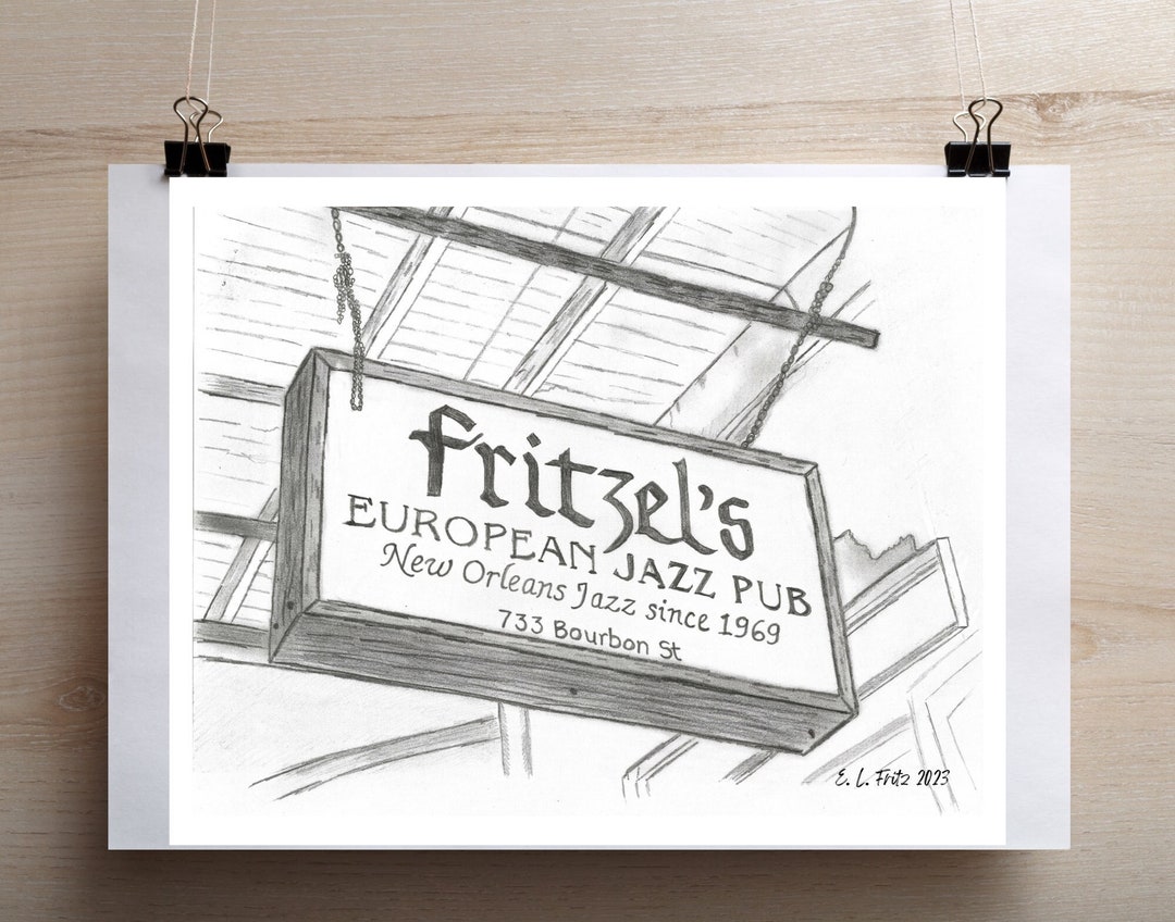 Fritzel's european Jazz Club Sign NOLA - Etsy