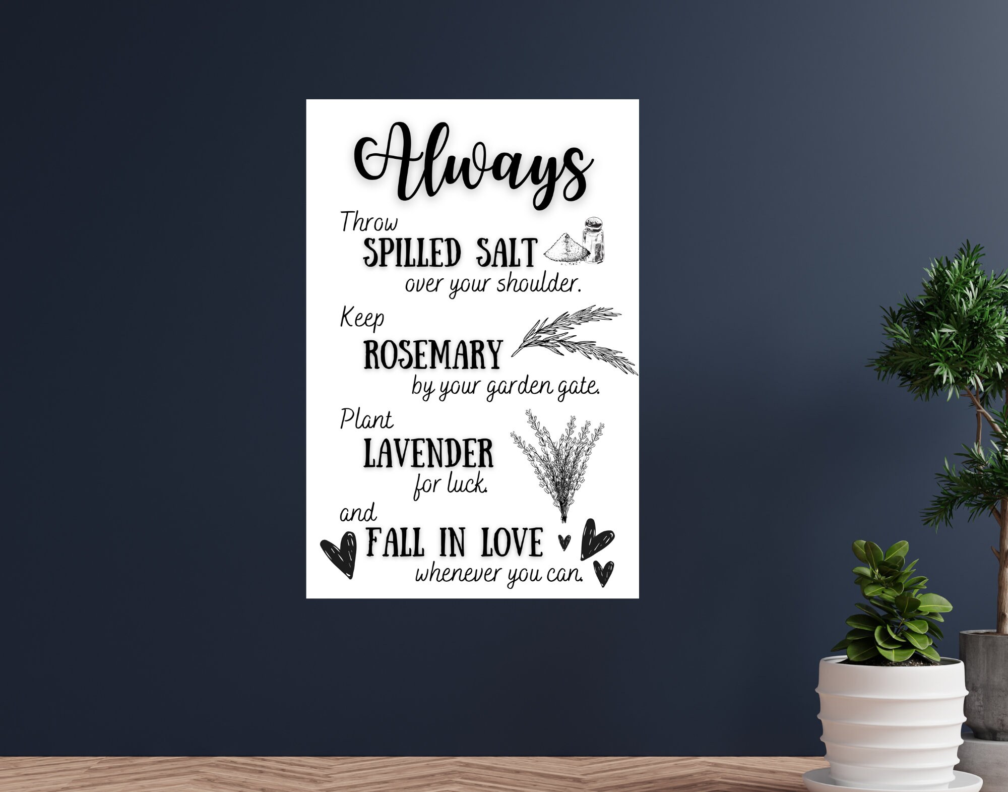 PRINTABLE practical Magic Quote Art/sign Digital Image 17 Sizes ...