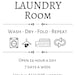Laundry Room --- Poster/print DIGITAL DOWNLOAD ONLY!!!! Great for ...