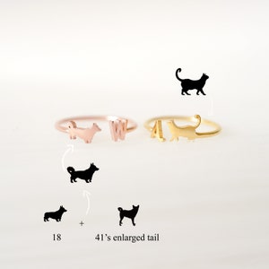 Custom Dog and Cat Ring • Family Animal Jewelry • Duo Initial Pet Ring ...