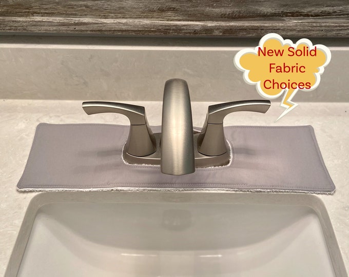 Faucet Splash Catcher / Faucet Drip Catcher / Bathroom Sink Splash ...