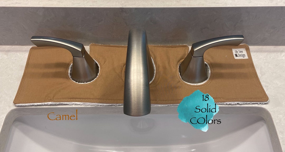 3 Hole Drip Catcher, Faucet Splash Catcher,bathroom Splash Pad,sink ...