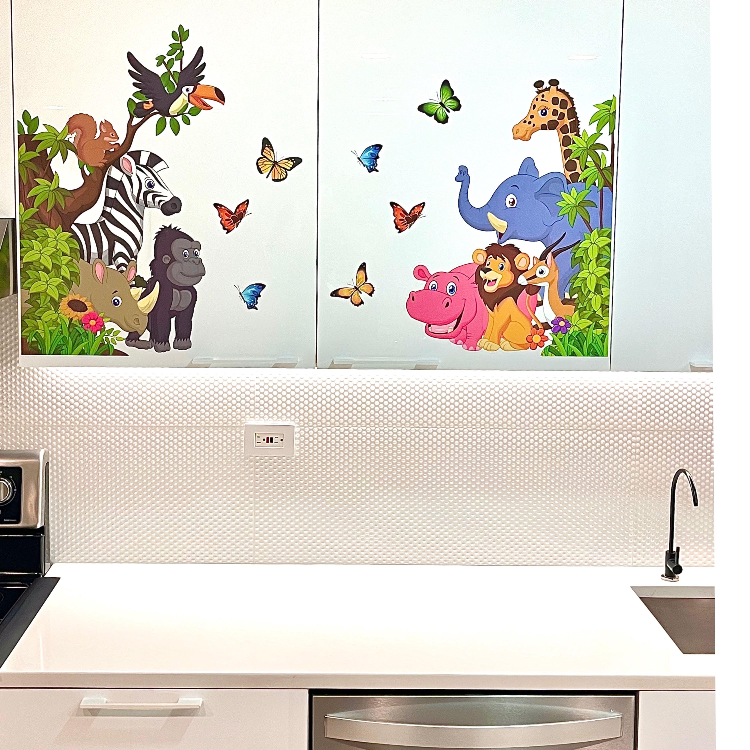 African Animal Wall Decals, Safari Wall Stickers, Jungle Animal Wall ...