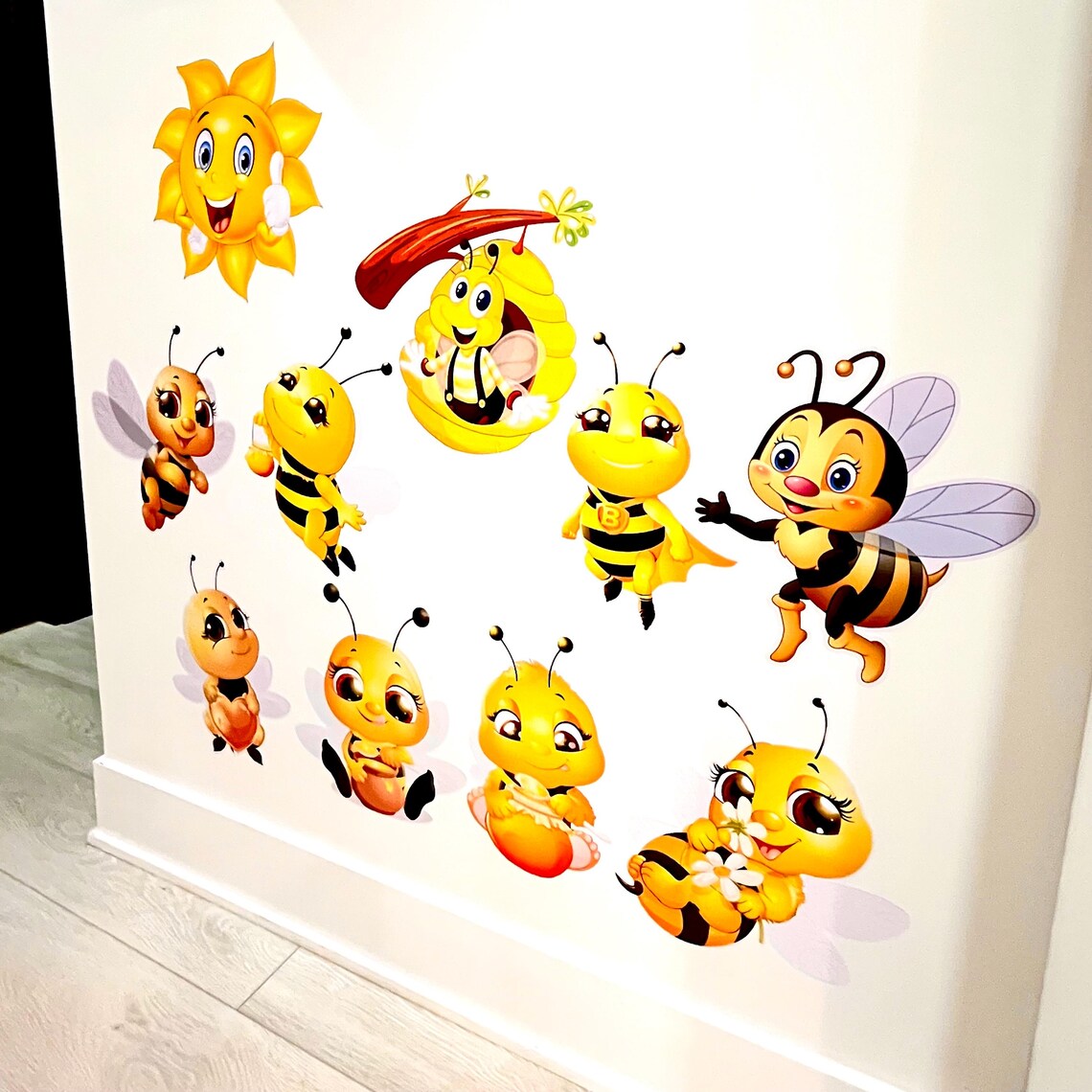 Baby Bee Stickers: Nursery & Playroom Wall Decals - Etsy