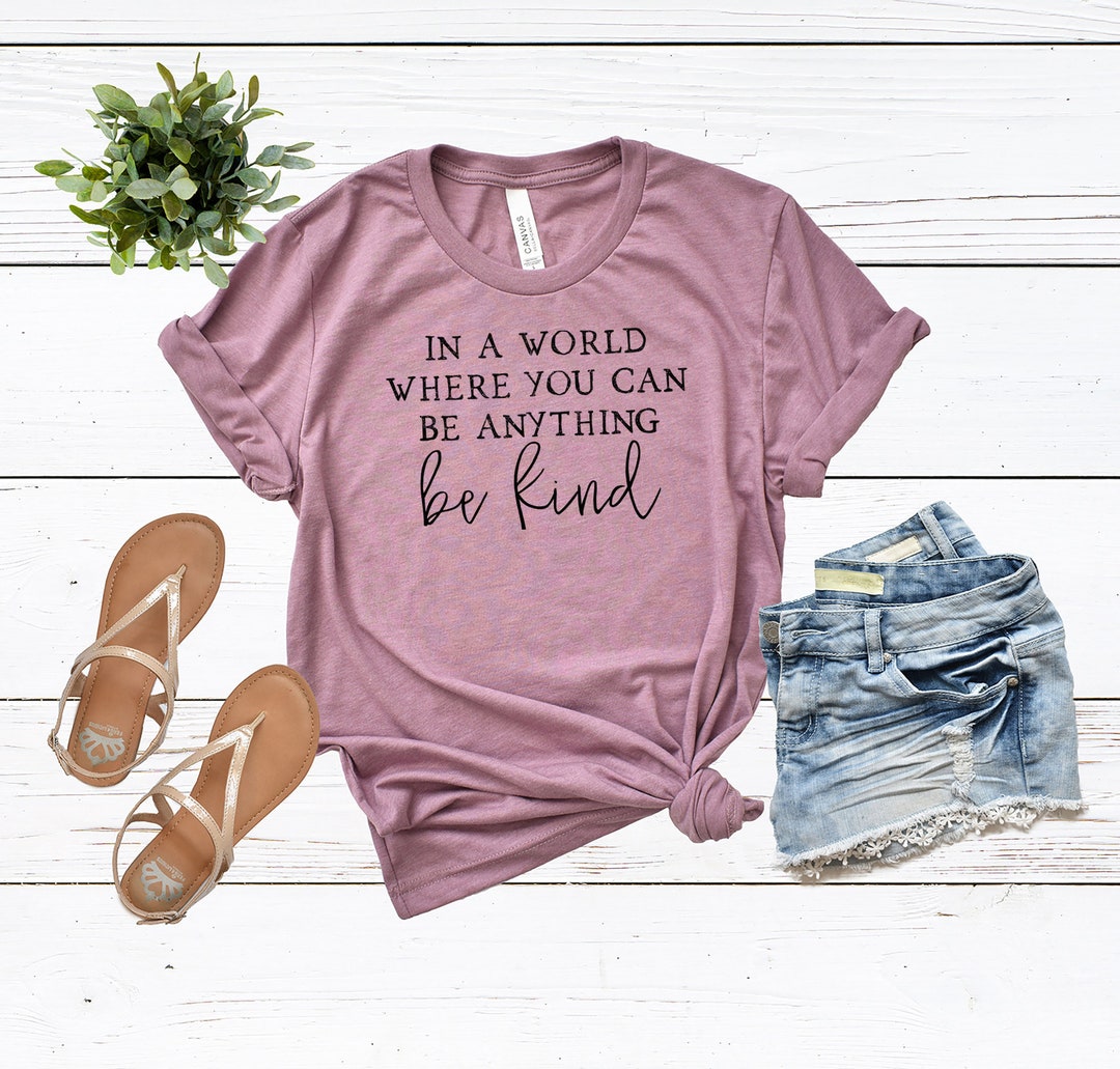 Be Kind Graphic Tee - Inspiring Bella Canvas Unisex T-shirt - Etsy