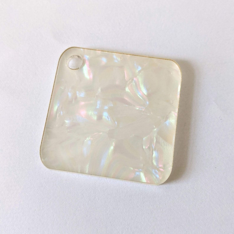 Celluloid Pattern Pearly White Mother of Pearl Acrylic Sheet 3mm ...