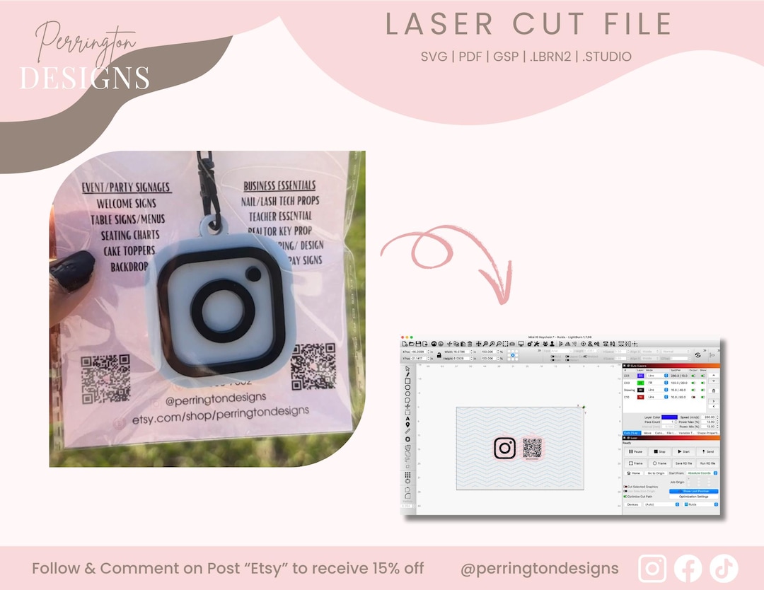 Custom NFC QR Code Keychain – Instagram QR Keychain, Influencer Swag ...