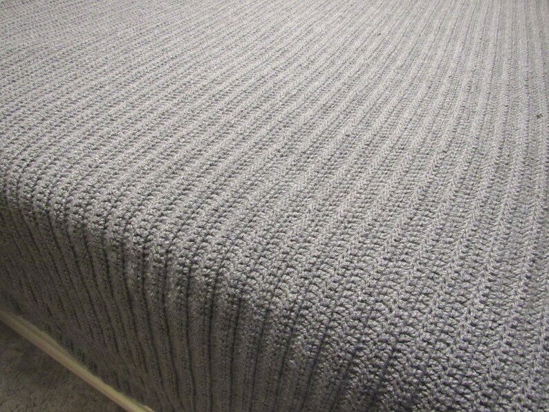 King Size Crochet Throws (120X90 Gray Mix, Handmade Blankets, King Size ...