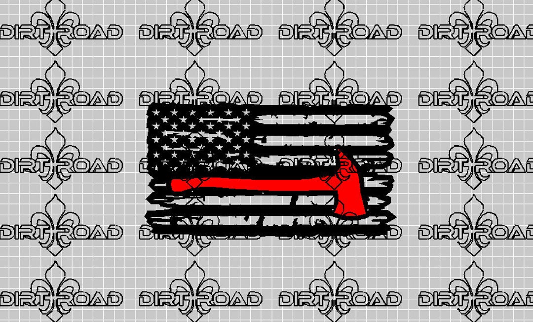 Tattered and Torn Fireman Flag DXF SVG - Etsy