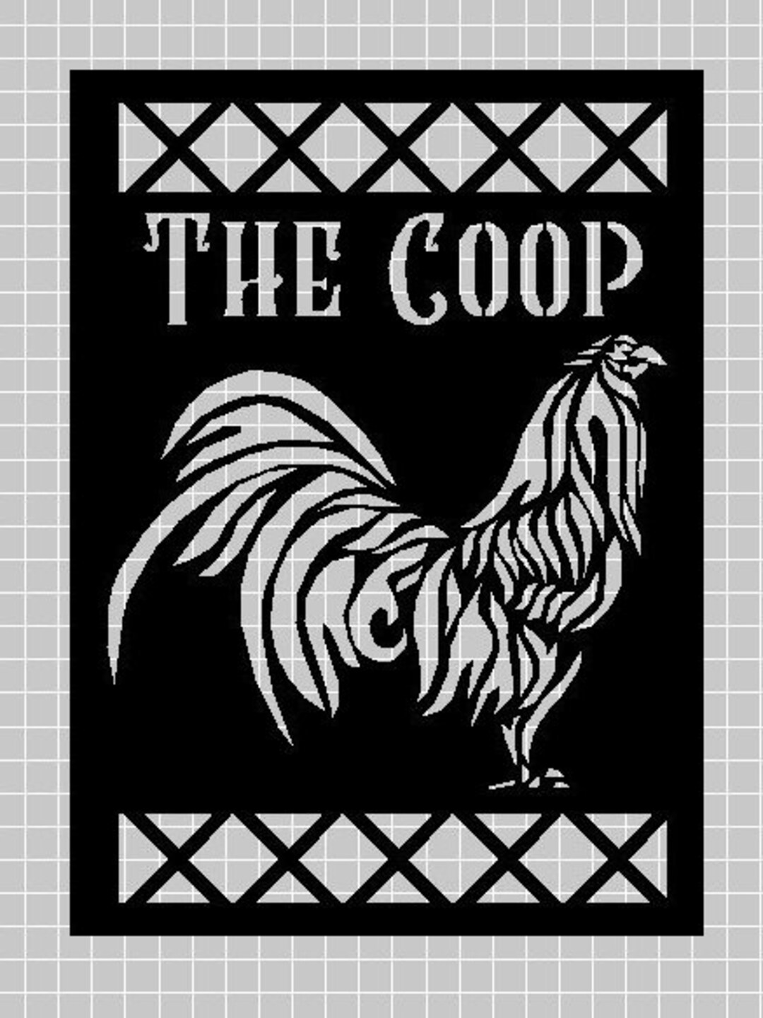 The Coop Rooster DXF SVG - Etsy