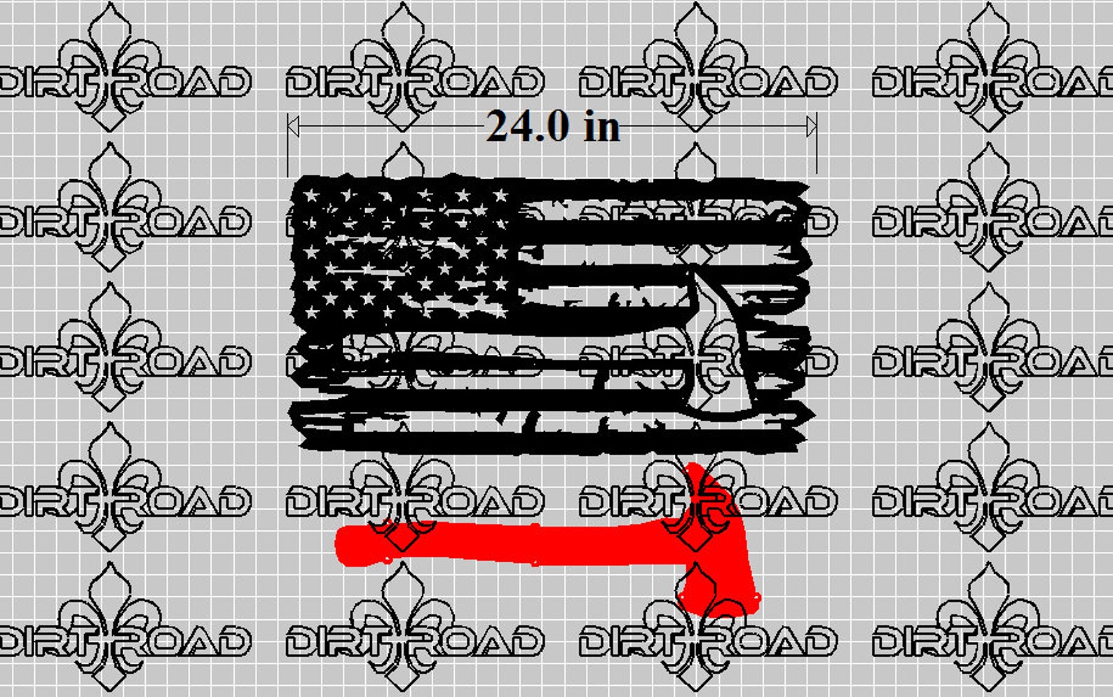 Tattered and Torn Fireman Flag DXF SVG - Etsy