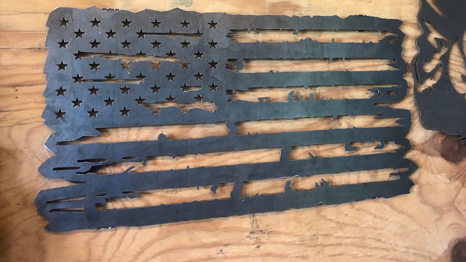 Tattered and Torn American Flag DXF SVG - Etsy