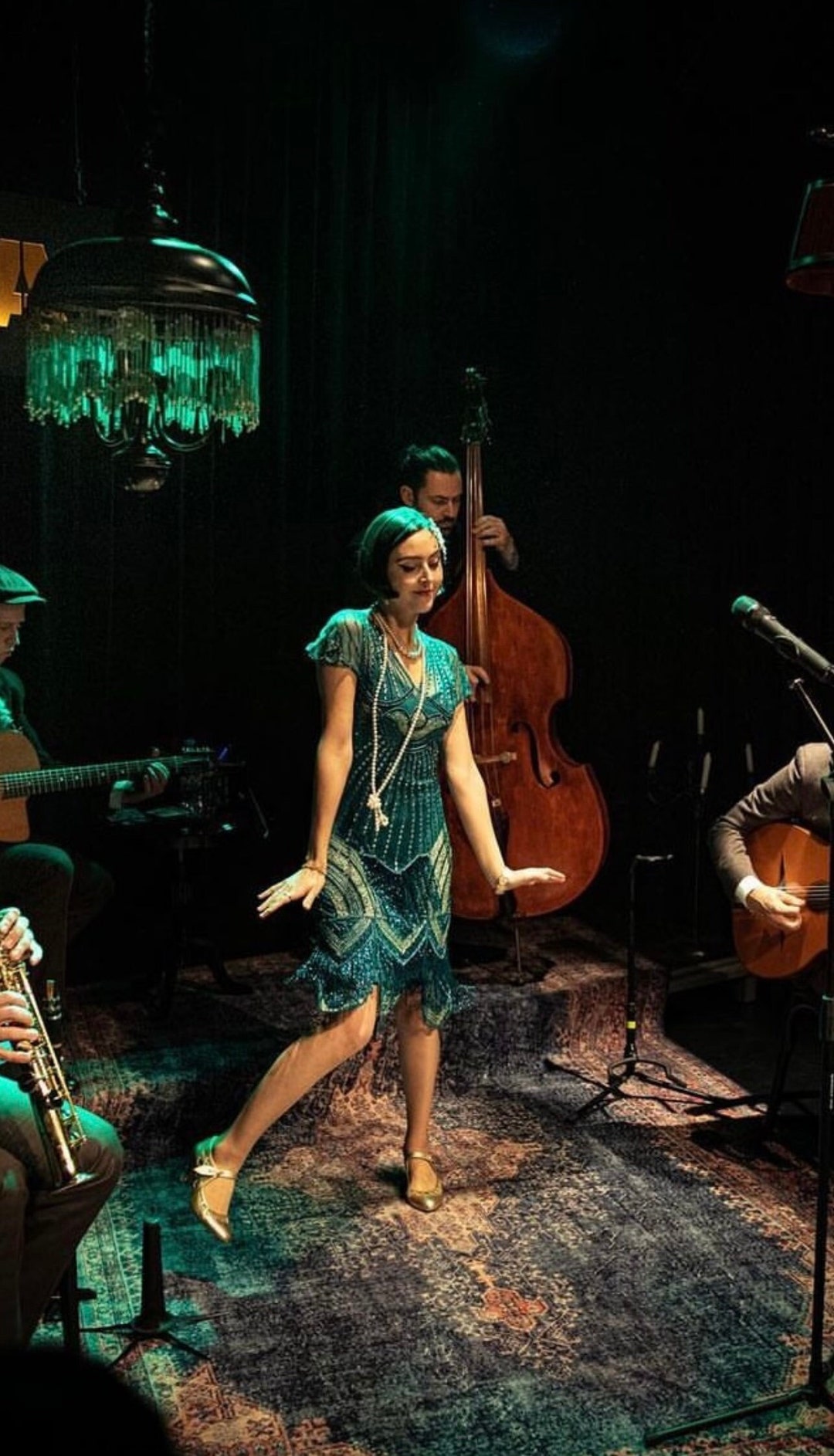 Beatrice Teal Flapper 1920s Vintage Inspired Great Gatsby Art Deco ...