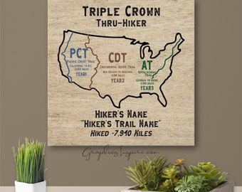 Triple Crown Map - Etsy