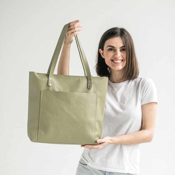 Unlined Leather Bag - Etsy