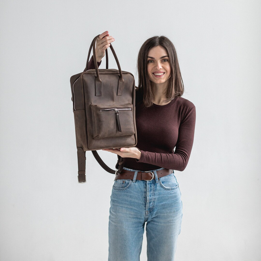 Classic and Durable Leather City Backpack - Perfect for Everyday Use ...